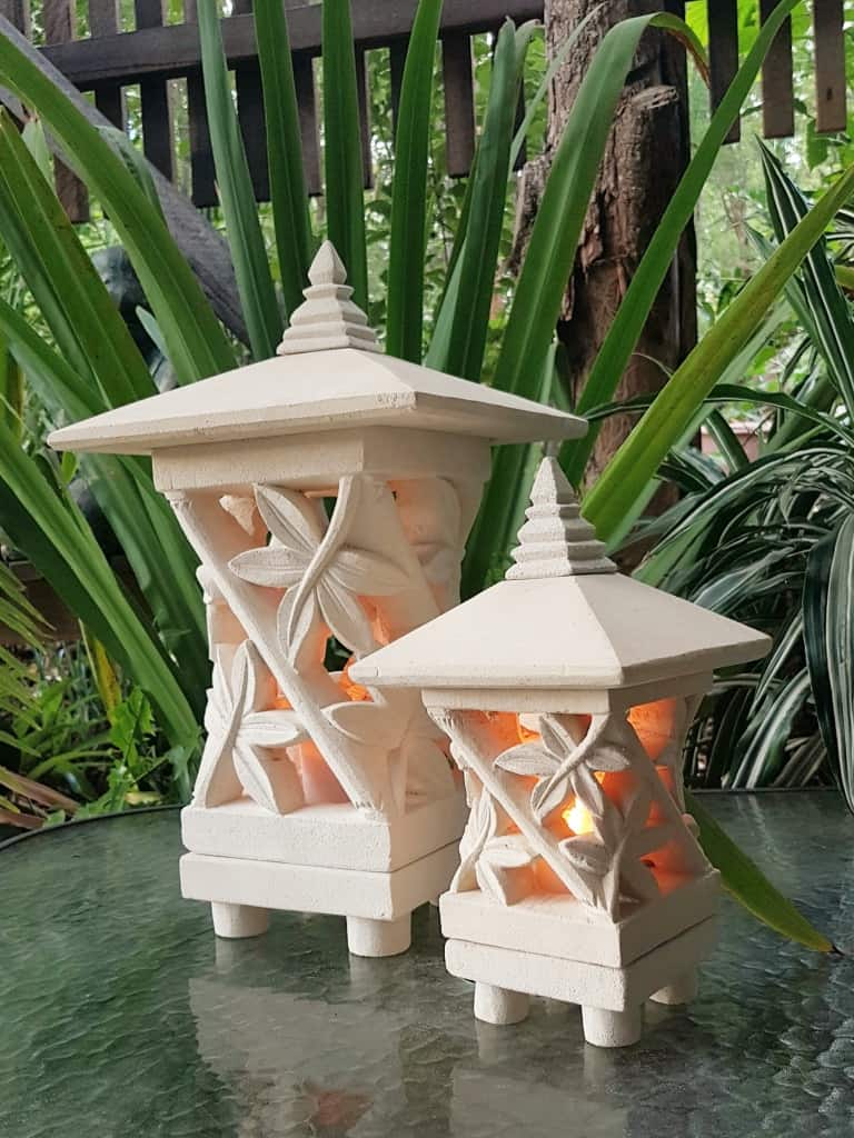 Limestone Lantern 25cm CPS23a • CasaPandan - statues, stone & lighting