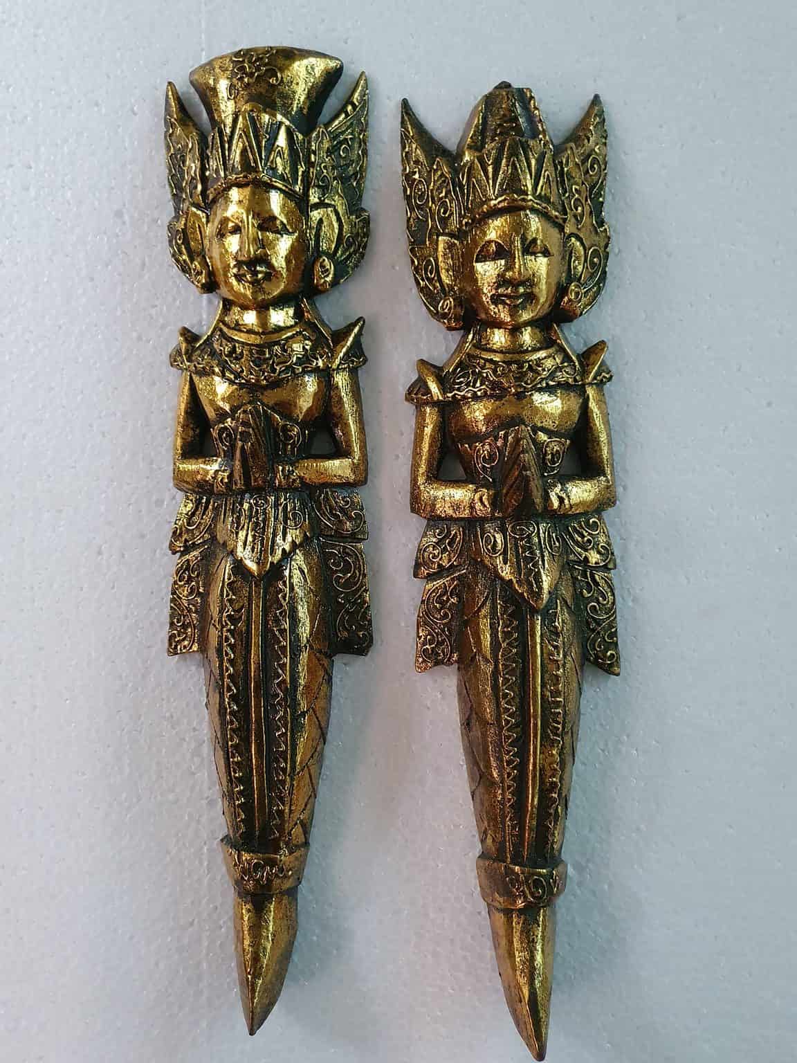 Rama & Sita wall statues CPW31 • CasaPandan - statues, stone & lighting