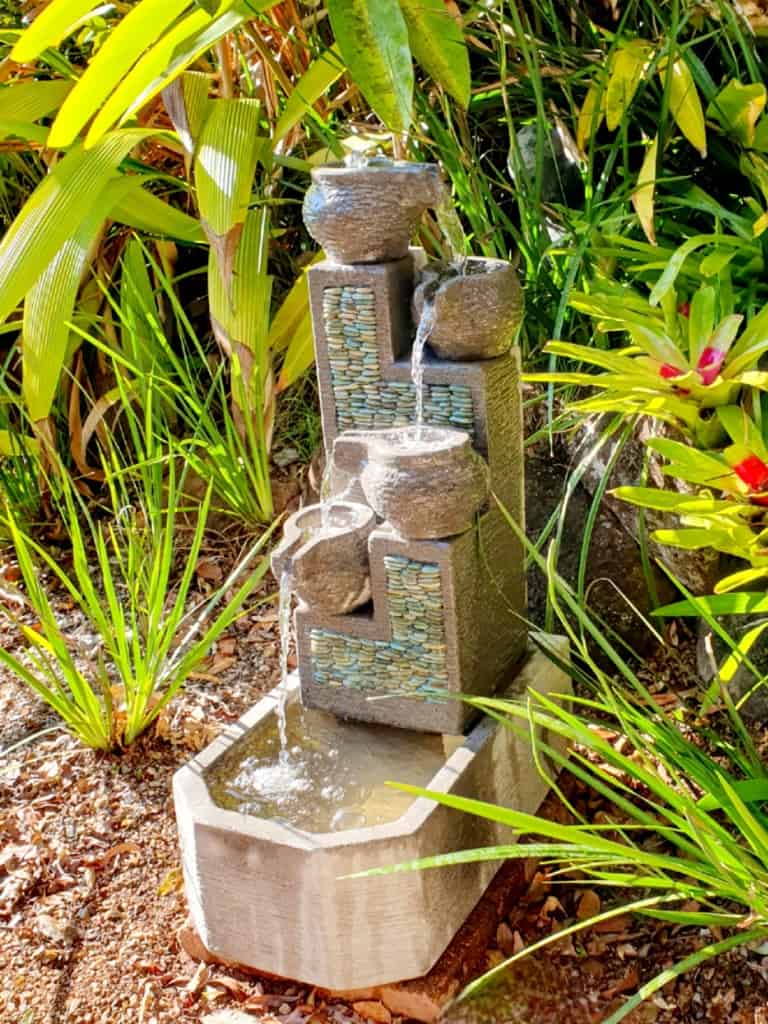 Balinese Style Outdoor Water Fountain NEW Balinese Modern 4 Column