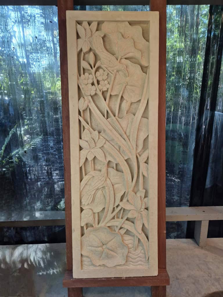 Balinese Carved Stone Panel CPS126 • CasaPandan - statues, stone & lighting